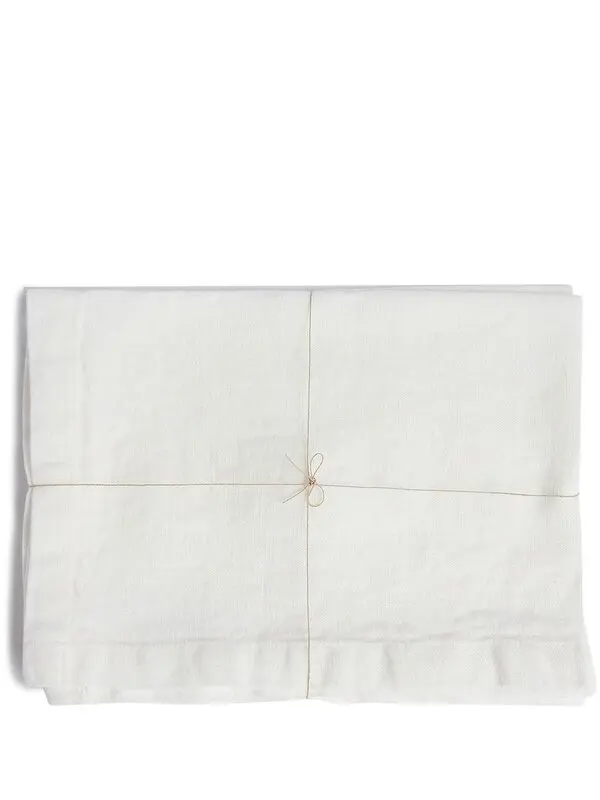 ONCE MILANO Set Of Two Linen Placemats - White