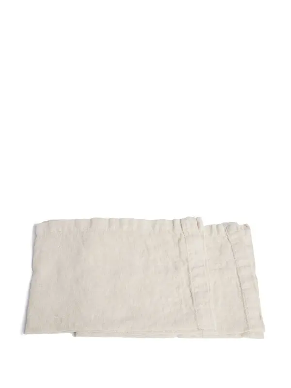 ONCE MILANO Set Of Two Linen Placemats - Neutrals