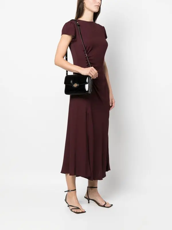 Tory Burch Robinson Spazzolato Leather Shoulder Bag
