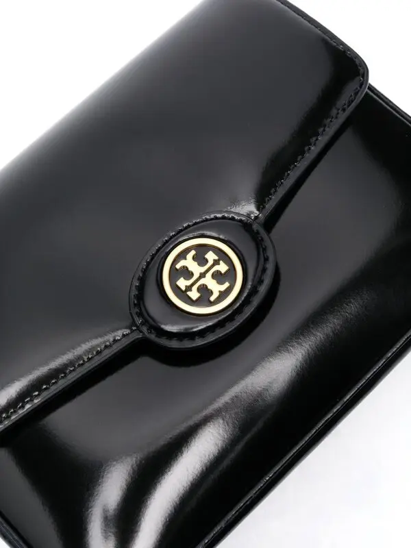 Tory Burch Robinson Spazzolato Leather Shoulder Bag
