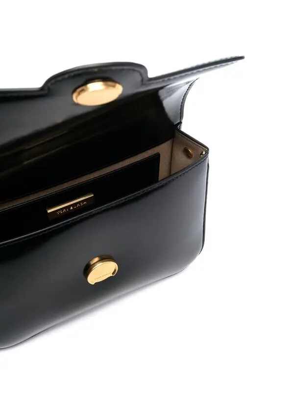 Tory Burch Robinson Spazzolato Leather Shoulder Bag