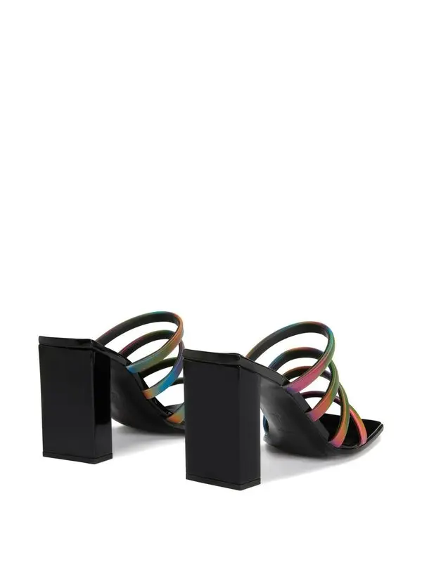 GIUSEPPE ZANOTTI 85mm Shangay Mules - Multicolour