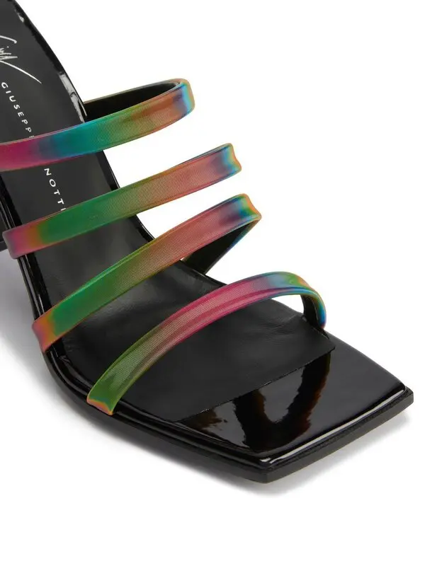GIUSEPPE ZANOTTI 85mm Shangay Mules - Multicolour