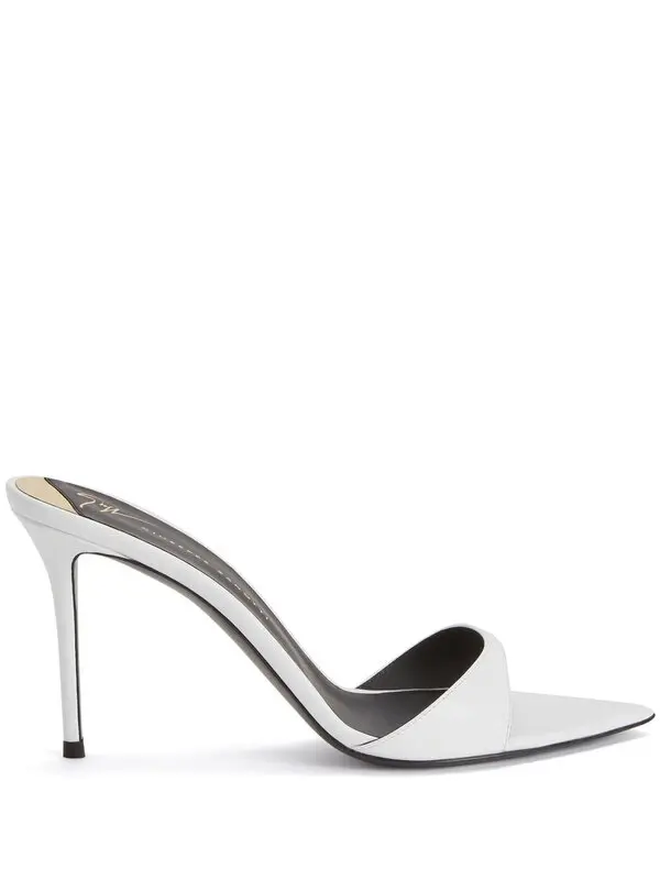 GIUSEPPE ZANOTTI 90mm Intriigo Sandals - White