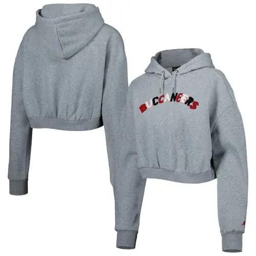 THE WILD COLLECTIVE Tampa Bay Buccaneers Cropped Pullover Hoodie