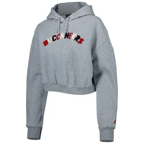 THE WILD COLLECTIVE Tampa Bay Buccaneers Cropped Pullover Hoodie