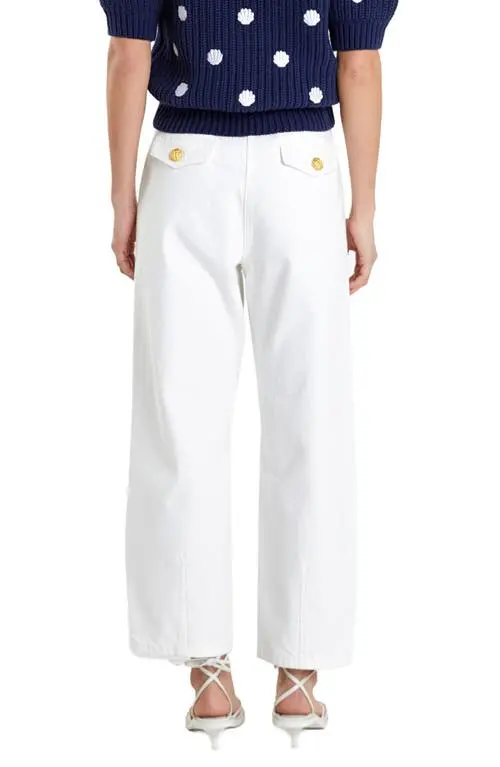 English Factory Premium Pleated Trousers - Ivory