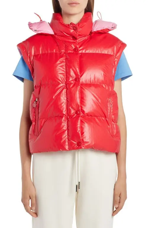 Moncler Mauleon Convertible Down Jacket - Red