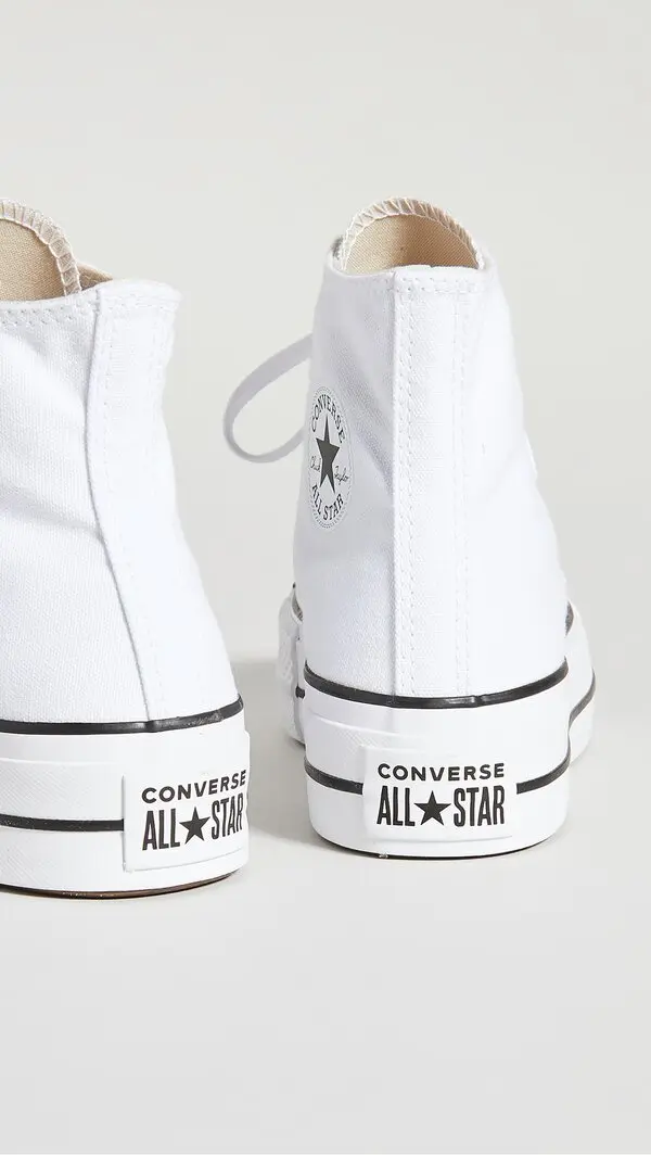 CONVERSE Chuck Taylor All Star Lift High Top Sneakers - White/black/white