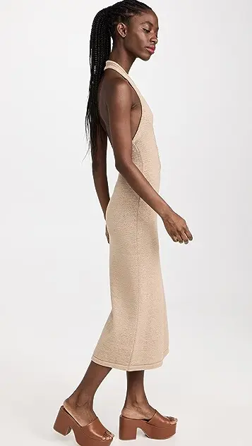 cult gaia kiki knit dress KIKI KNIT DRESS - OFF WHITE