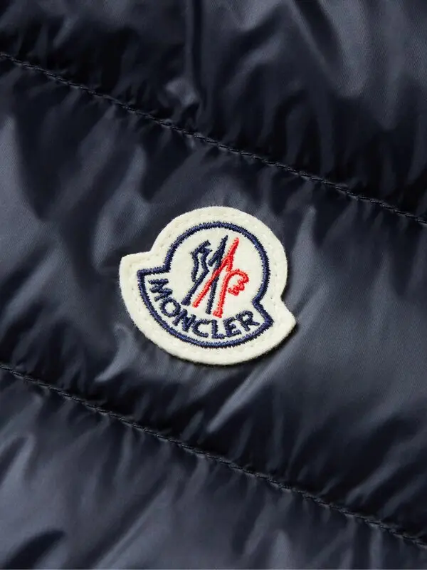 Moncler Agout Striped Quilted Shell Down Jacket