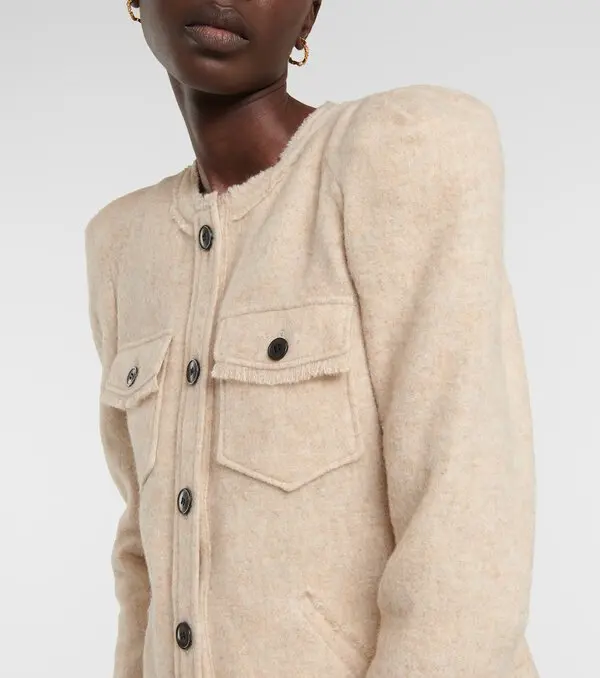 Isabel Marant Nelly Wool-blend Jacket - Beige