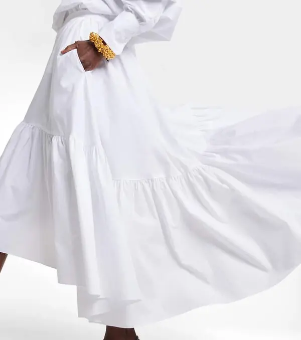 PATOU Tiered Midi Skirt