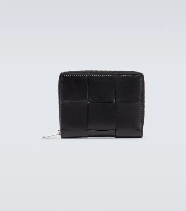 Bottega Veneta Cassette Leather Wallet - Black