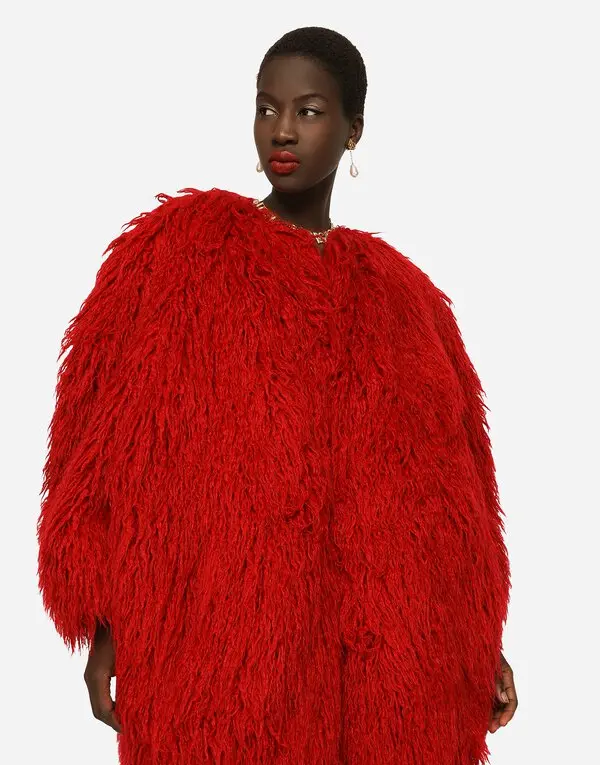 Dolce & Gabbana Faux Fur Coat