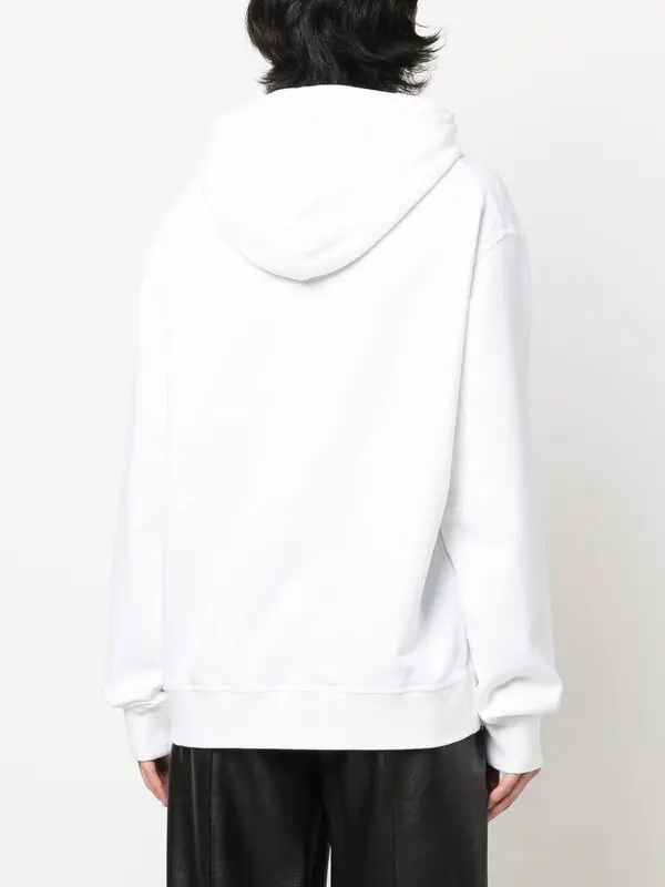 Dsquared2 Logo-print Cotton Hoodie - White