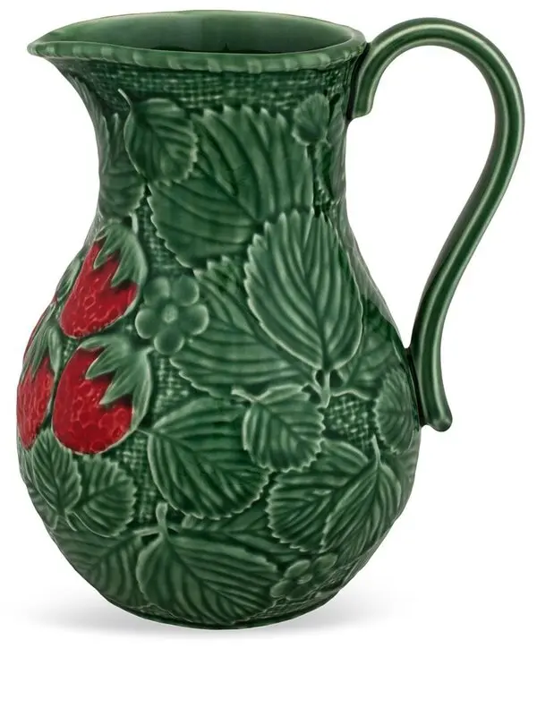 BORDALLO PINHEIRO Morango Strawberry Print Pitcher