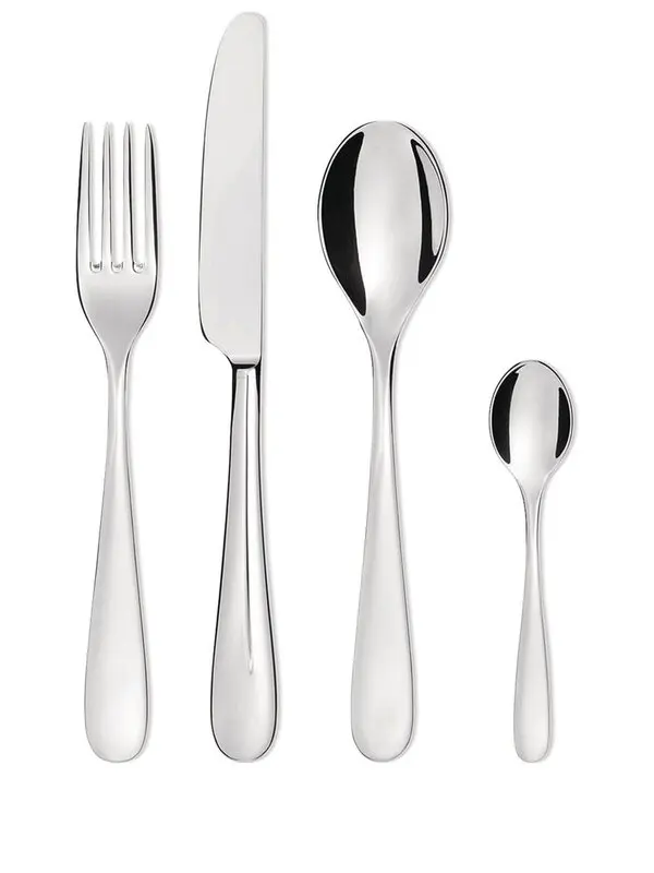 ALESSI Nuovo Milano 24-piece Cutlery Set - Silver