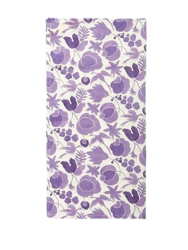 La DoubleJ Wildbird Viola Set Of Two Napkins - Purple
