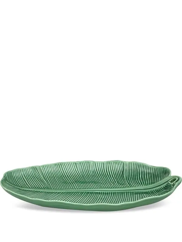 BORDALLO PINHEIRO Folhas Banana Leaf Dish - Green