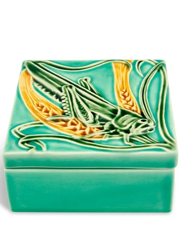 BORDALLO PINHEIRO Azulejo Grasshopper Box