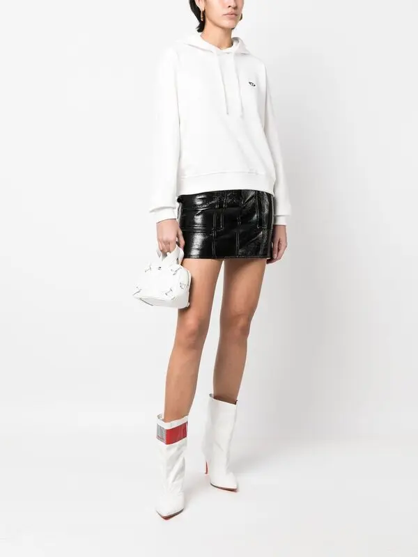DIESEL® Logo-patch Hoodie - White