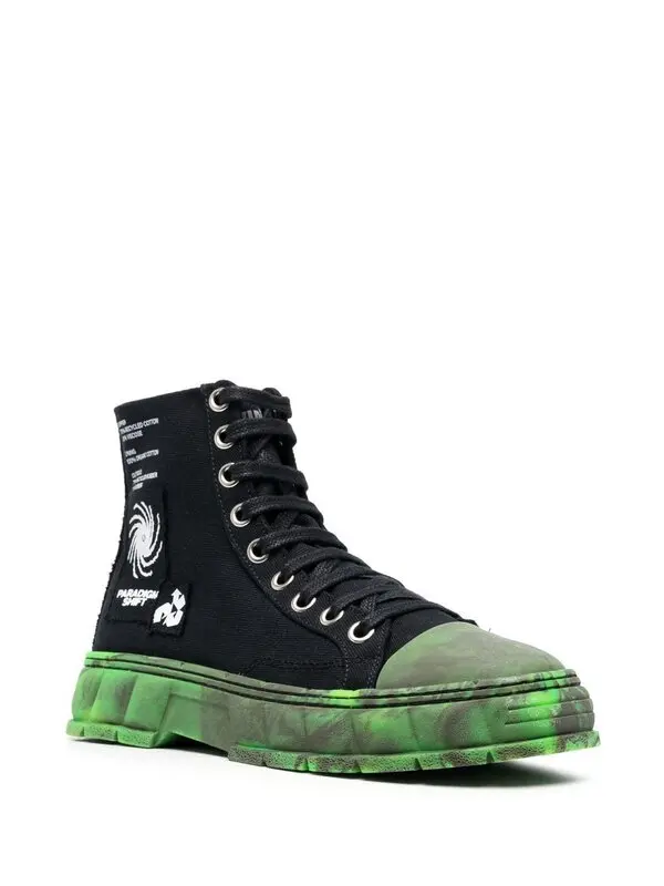 VIRON Camouflage-print Sole Sneakers - Black