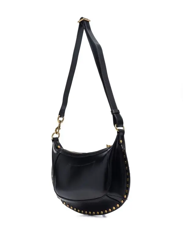 Isabel Marant Oskan Moon Studded Shoulder Bag - Black