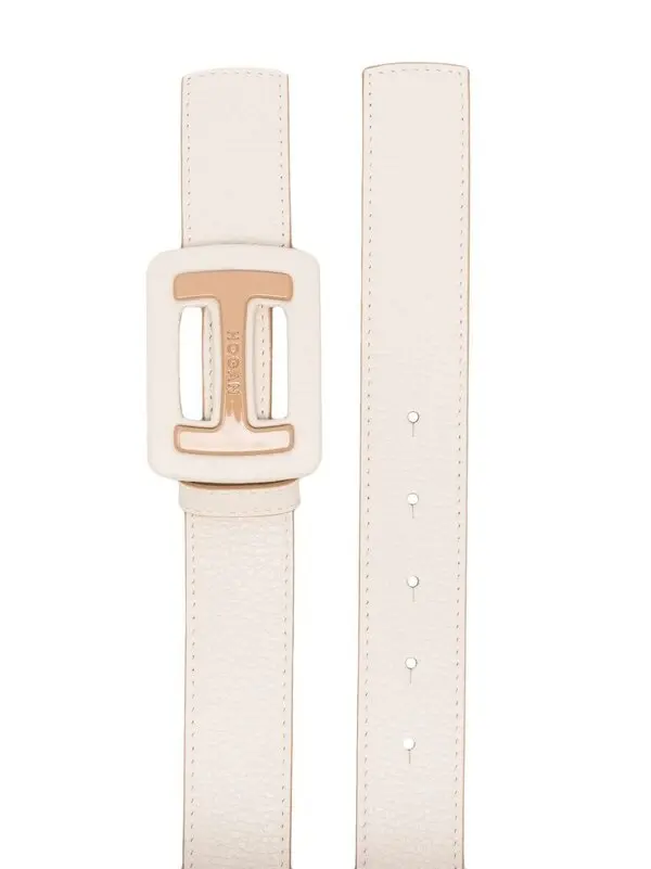 Hogan Logo-plaque Leather Belt