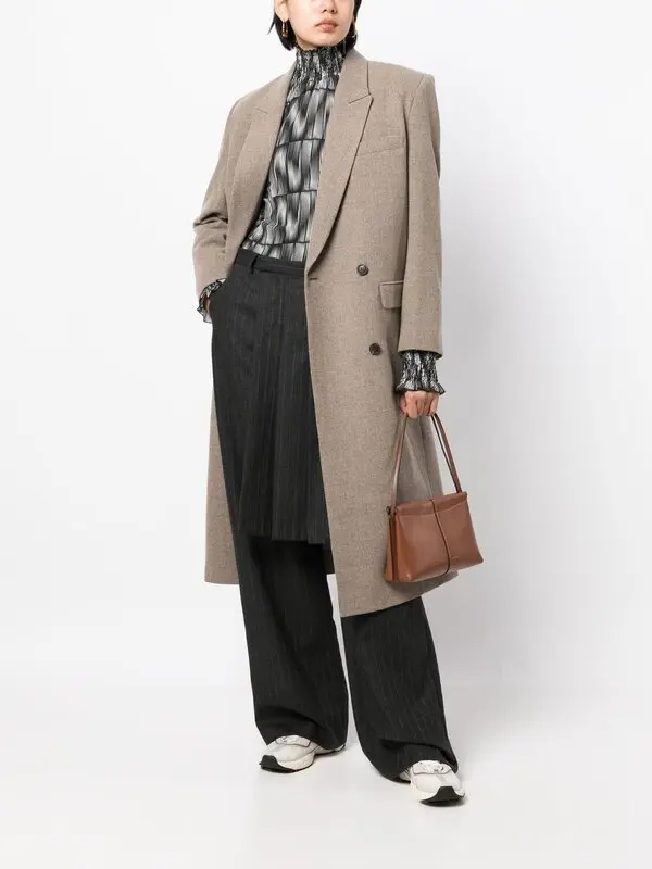 LOW CLASSIC Double-breasted Wool Coat