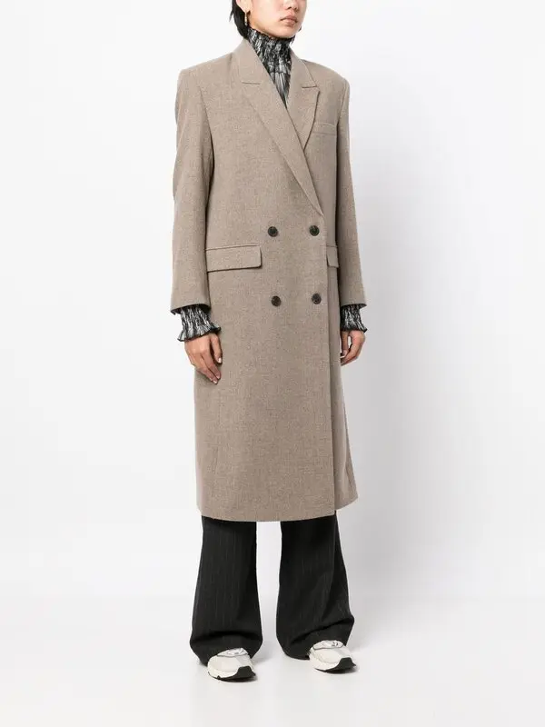 LOW CLASSIC Double-breasted Wool Coat