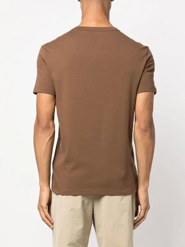 TOM FORD Solid-color Crew-neck T-shirt - Brown
