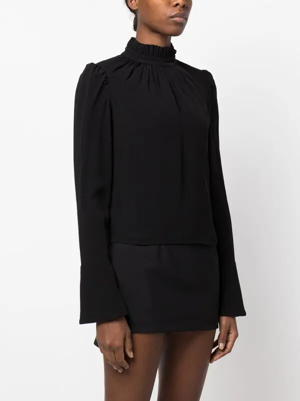 Rabanne Ruched Long-sleeve Top