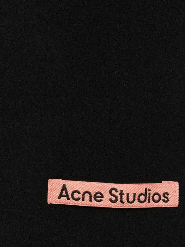 Acne Studios Tassel-detail Wool Scarf - Black