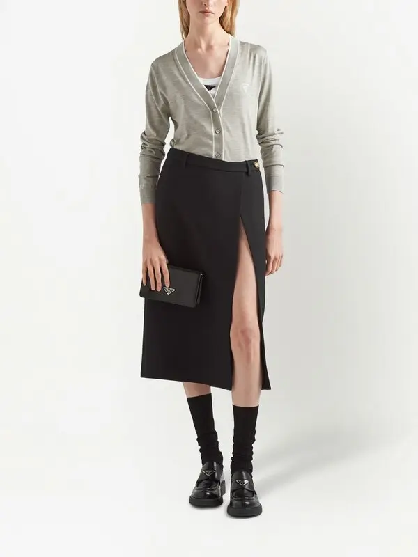 Prada Tricotine Midi Skirt