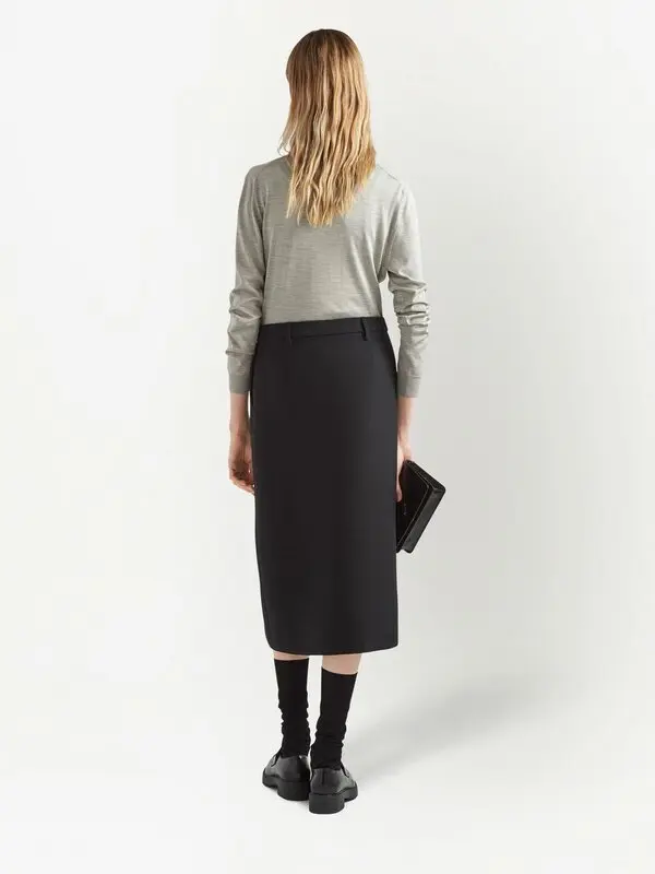 Prada Tricotine Midi Skirt