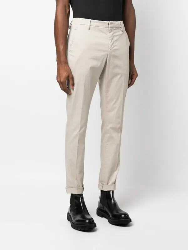 DONDUP Slim-fit Chino Trousers - Neutrals