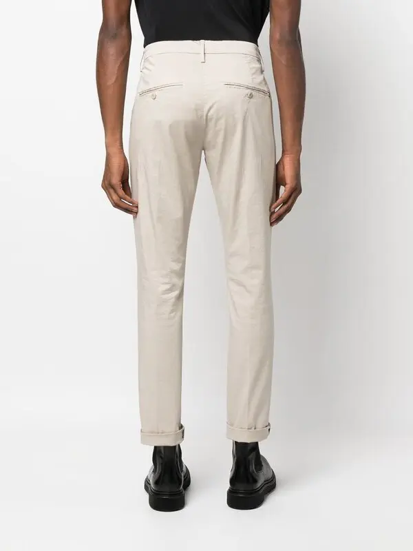 DONDUP Slim-fit Chino Trousers - Neutrals