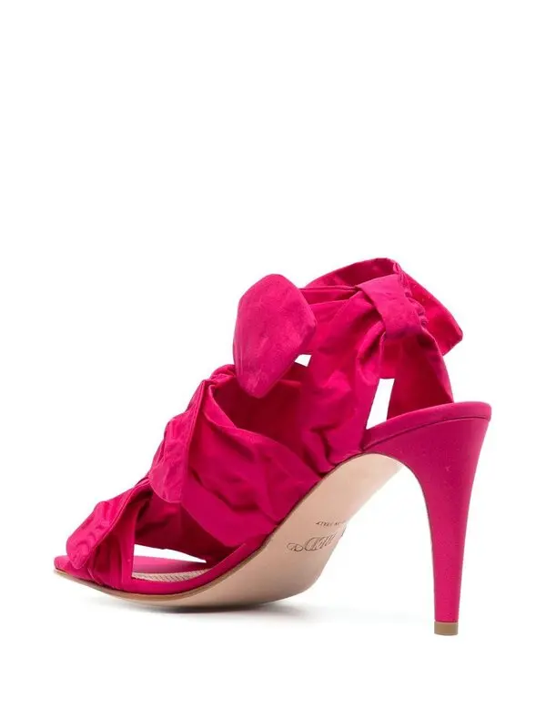 Red Valentino Bow-detail Heeled Sandals - Pink