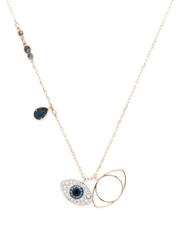 SWAROVSKI Eye Gemstone Pendant Necklace - Gold