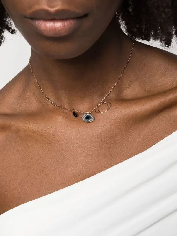 SWAROVSKI Eye Gemstone Pendant Necklace