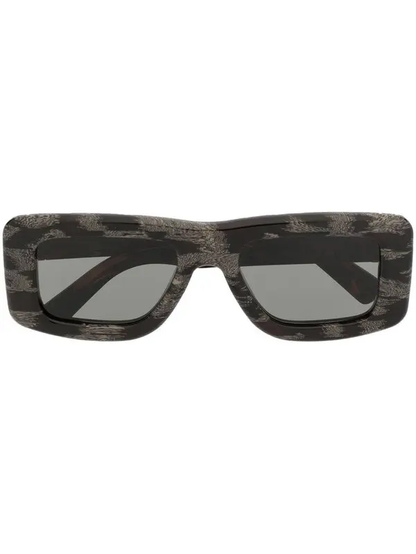 RETROSUPERFUTURE Tortoiseshell Rectangle Sunglasses - Brown