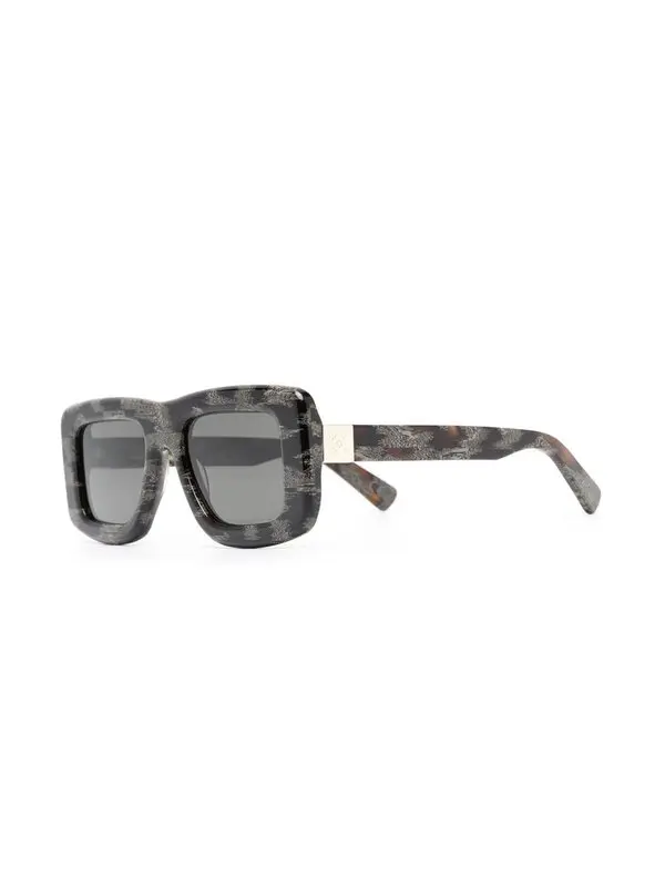 RETROSUPERFUTURE Tortoiseshell Rectangle Sunglasses