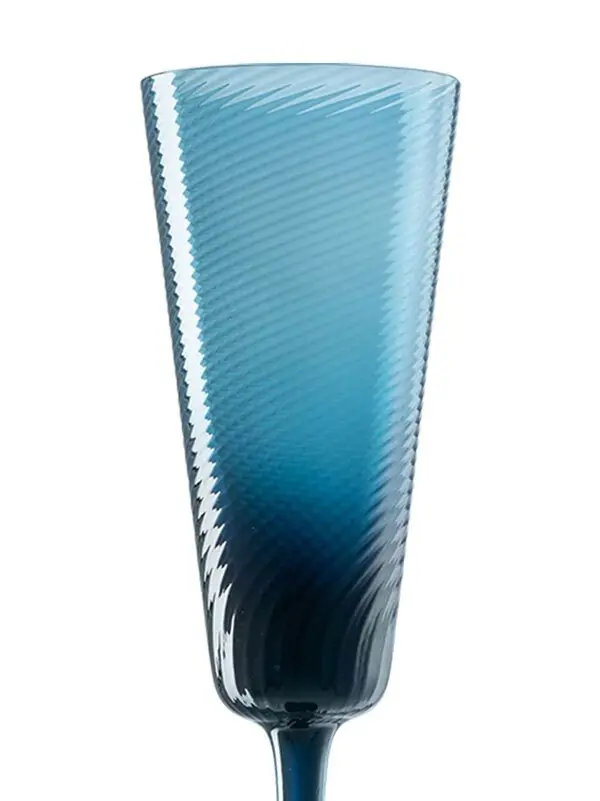 NASONMORETTI Gigolo Flute Glass - Blue