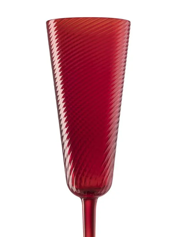 NASONMORETTI Gigolo Flute Glass - Red