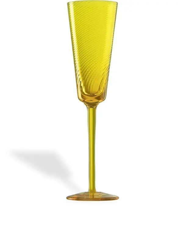 NASONMORETTI Gigolo Flute Glass - Yellow