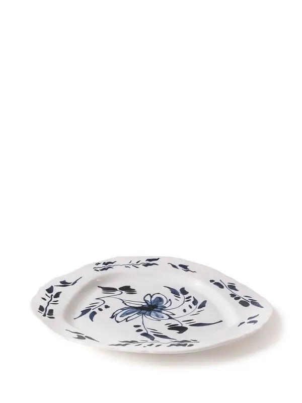 SELETTI Classics On Acid English Delft Dinner Plate - White