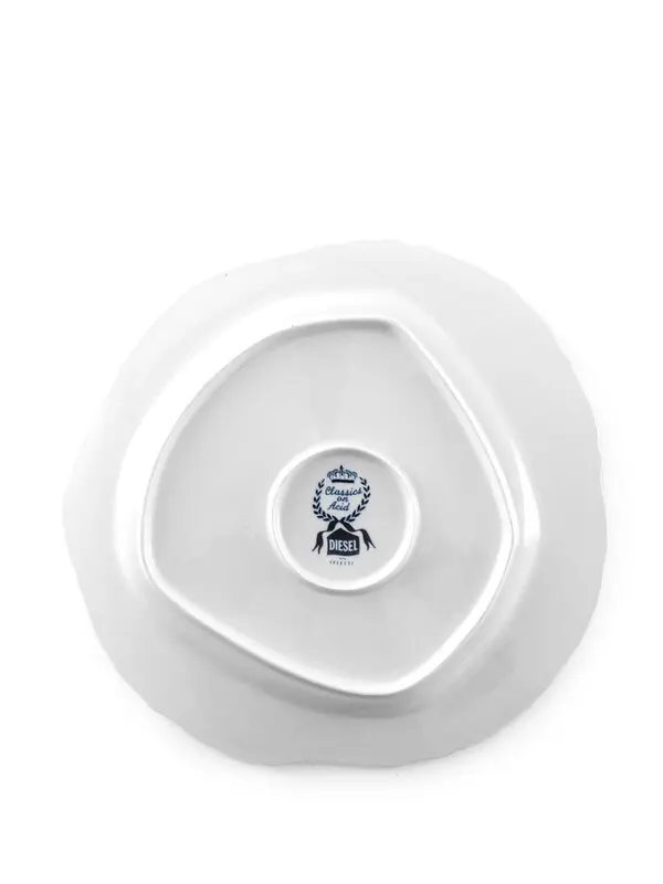 SELETTI Classics On Acid English Delft Dinner Plate - White