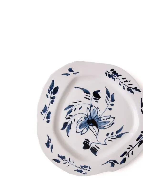 SELETTI Classics On Acid English Delft Dinner Plate - White