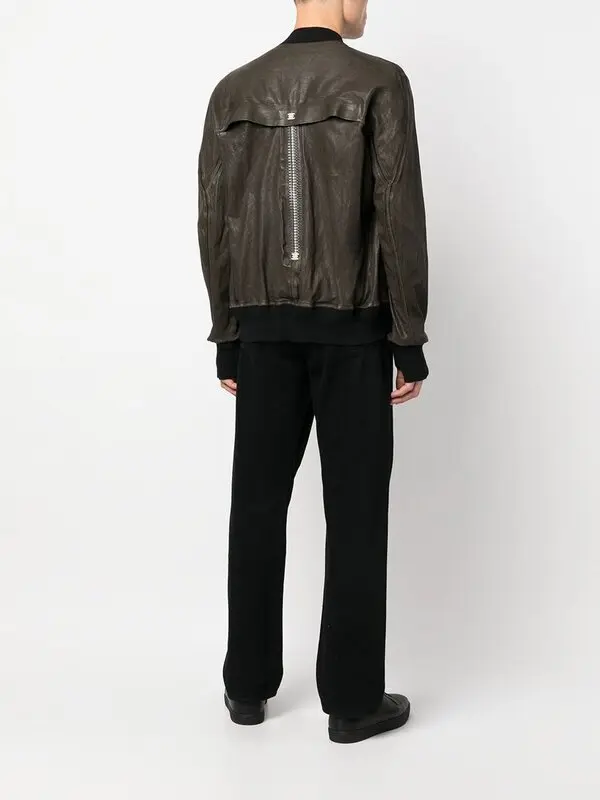 ISAAC SELLAM EXPERIENCE Zip-detail Leather Jacket
